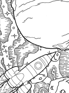 AR Space Adventure Coloring Pages - TechnologyEDUC