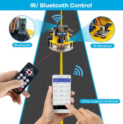 Multi-Functional 4WD Robot Car Kit Basic with Arduino - TechnologyEDUC