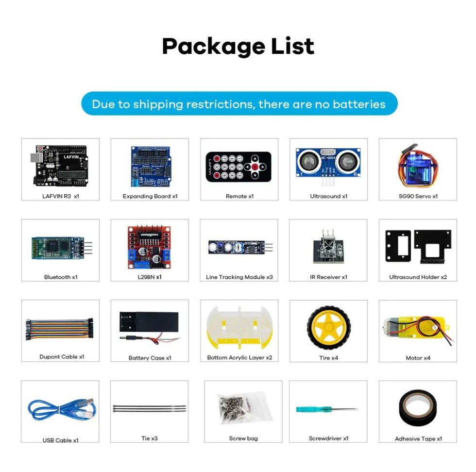 Multi-Functional 4WD Robot Car Kit Basic with Arduino - TechnologyEDUC